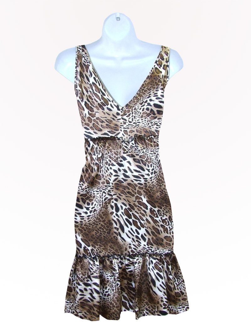 Leopard Print Party Dress - Hearts & Roses London