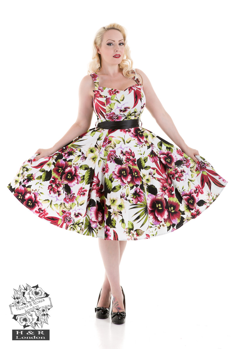 Princess Lily Dress in Red - Hearts & Roses London