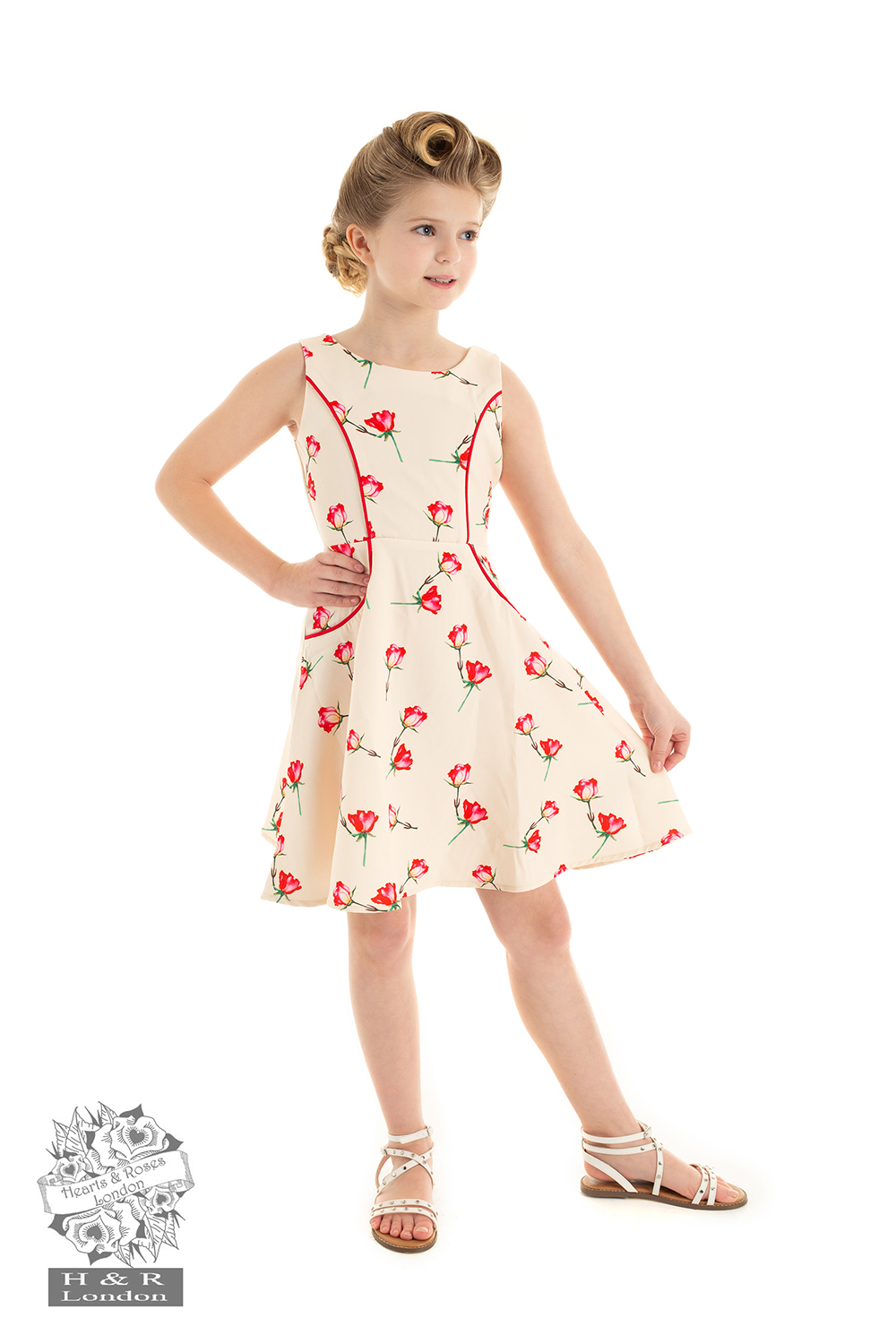 Girls Sorella Summer Swing Dress - Hearts & Roses London