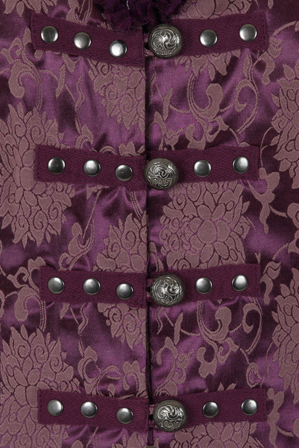 Purple Victorian Brocade Jacket - Hearts & Roses London