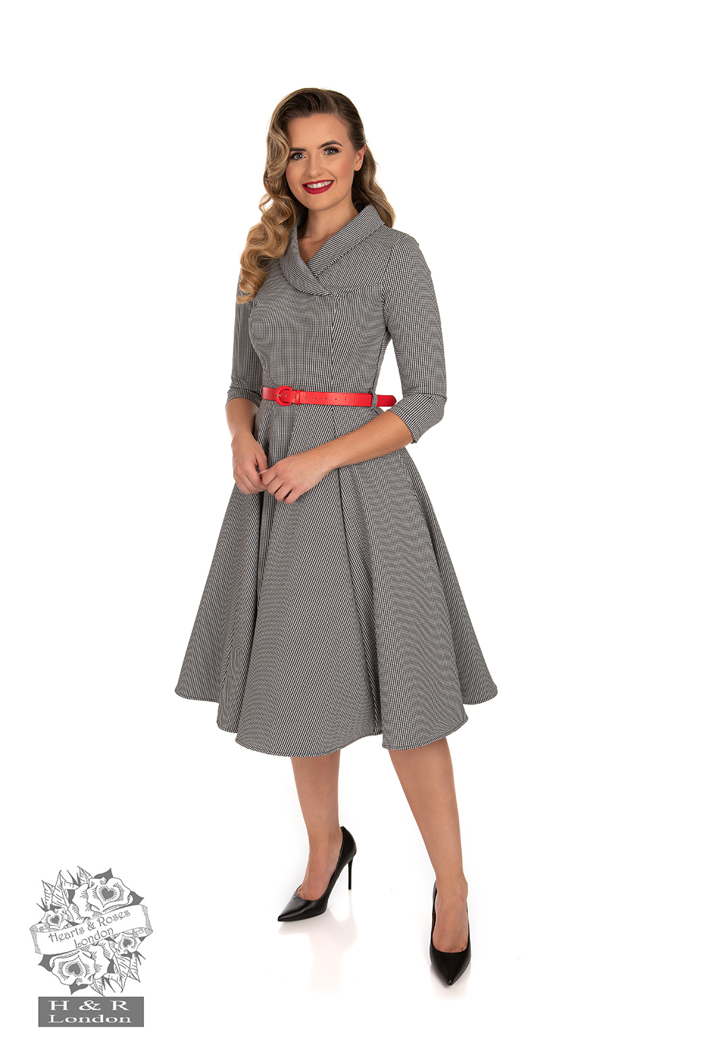 50s Swing Dress | Vintage Swing Dress - Hearts and Roses London