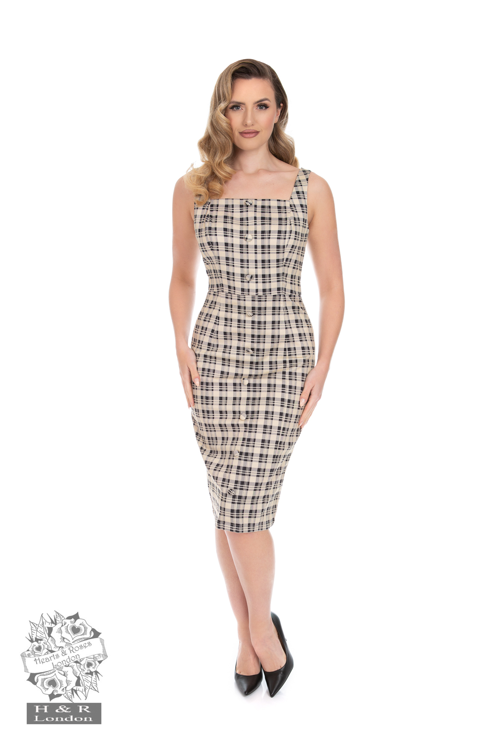 Wiggle Dresses UK | Vintage Wiggle Dress - Hearts and Roses London