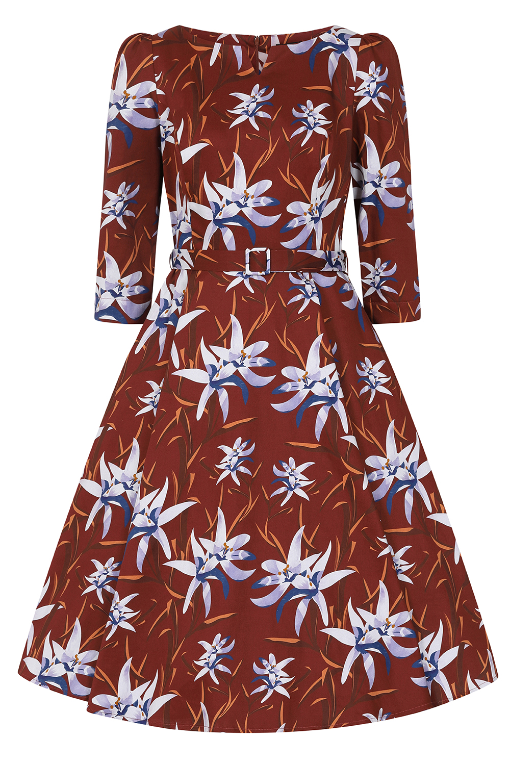Maria Floral Swing Dress - Hearts & Roses London