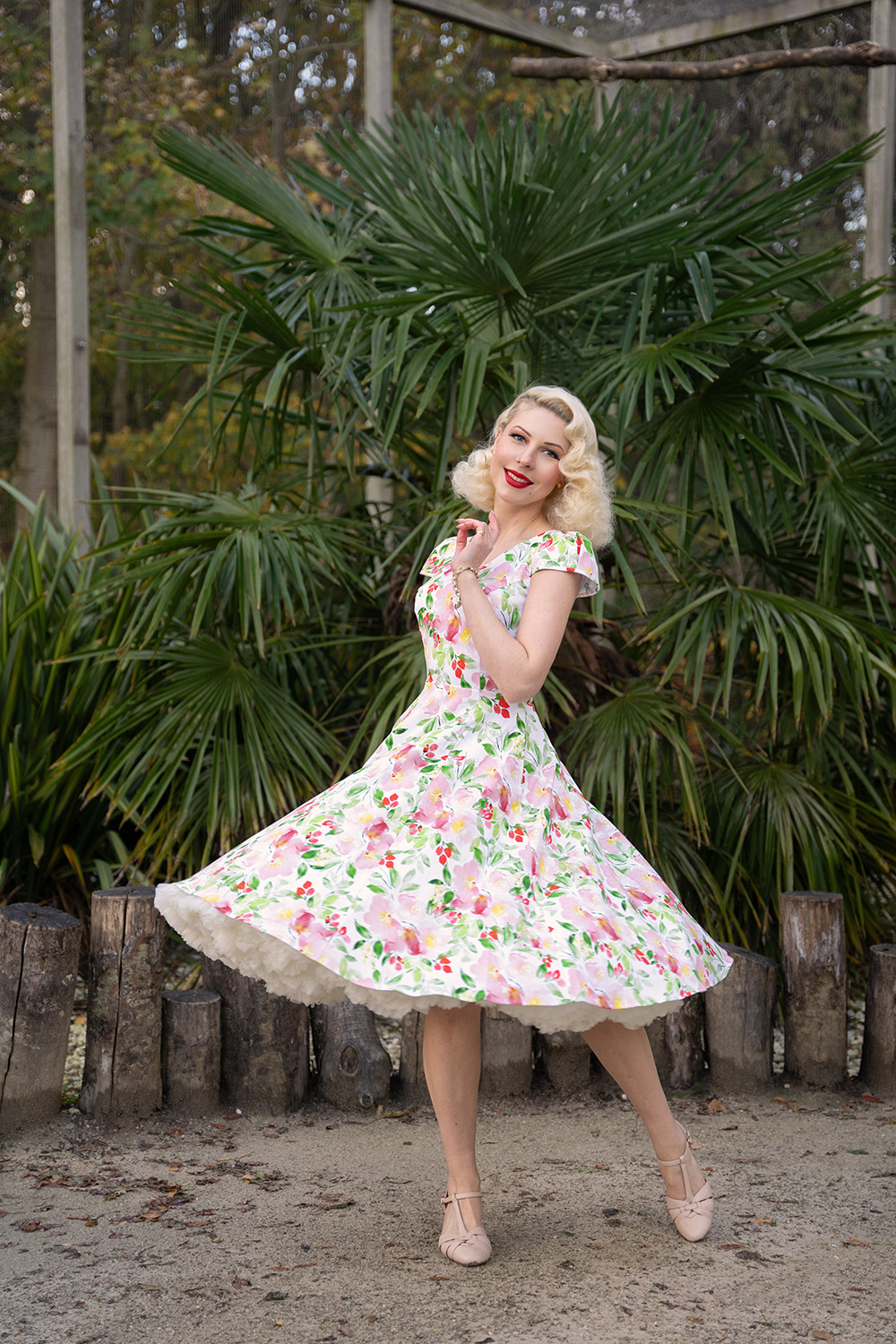 Larisa Floral Swing Dress - Hearts & Roses London
