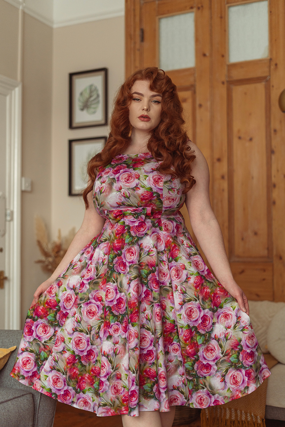Lola Floral Swing Dress - Hearts & Roses London