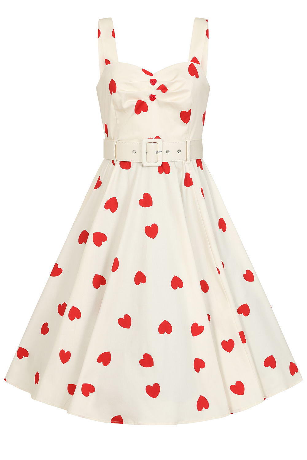 Sweetheart Swing Dress - Hearts & Roses London
